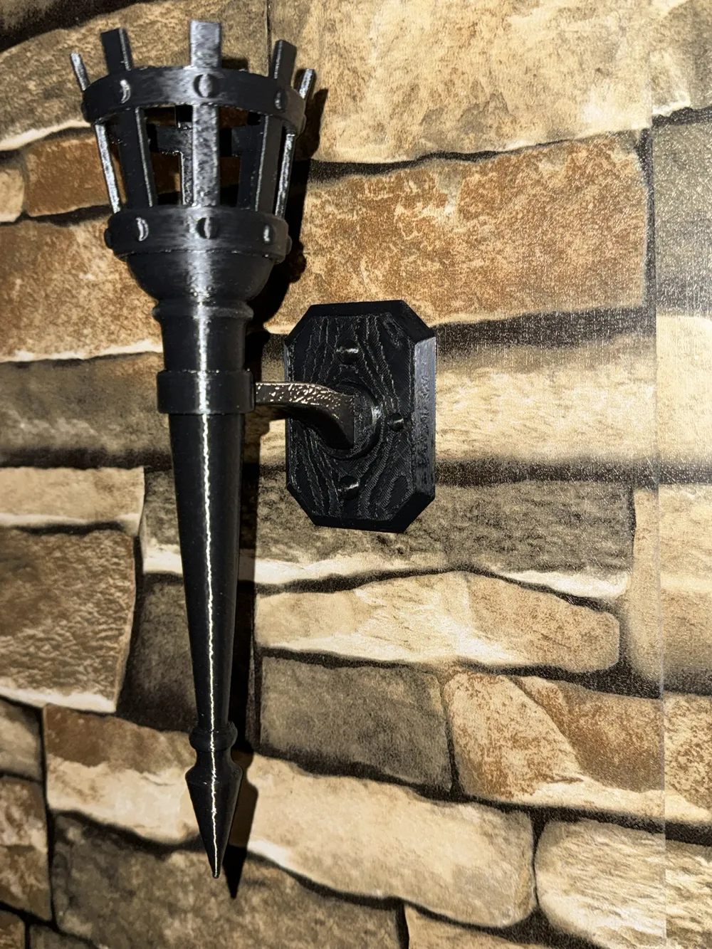 Medieval Wall Torch Light Sconce LED Candle Holder - Free 3D Print ...