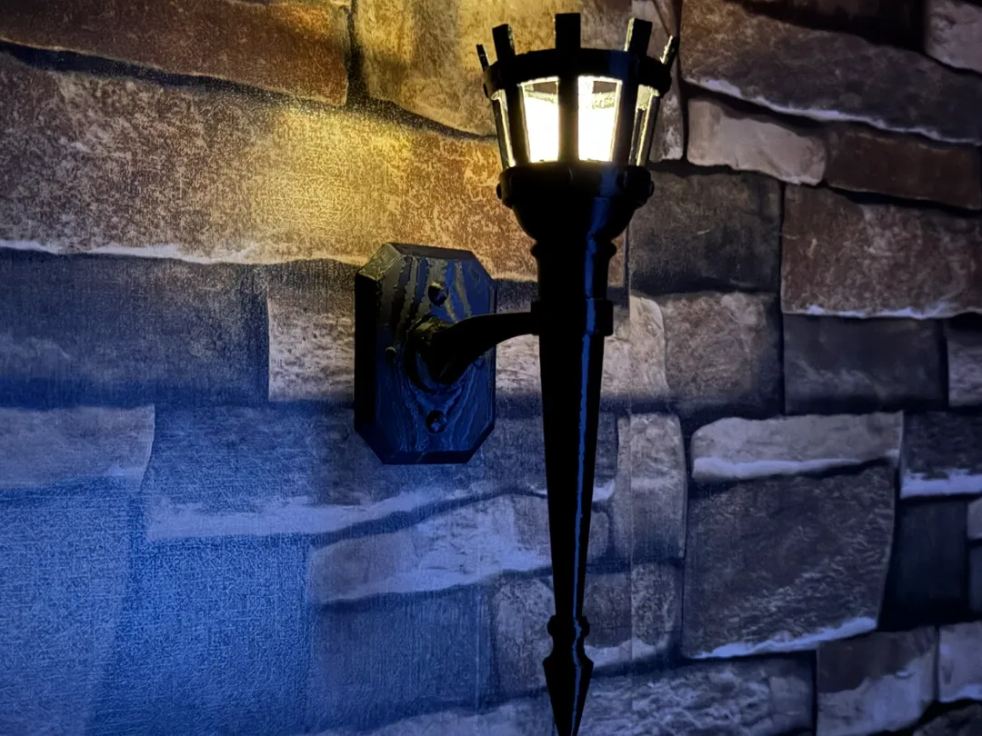 Medieval Wall Torch Light Sconce LED Candle Holder - Free 3D Print ...