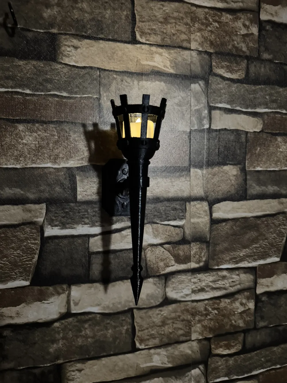 Medieval Wall Torch Light Sconce LED Candle Holder - Free 3D Print ...