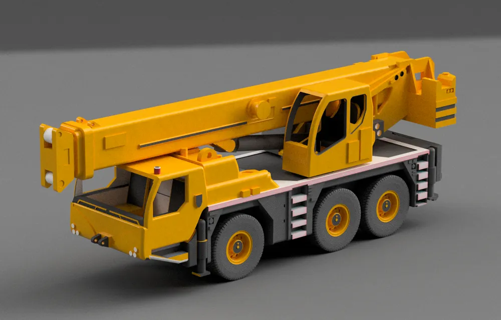 LIEBHERR LTM1060 Mobile Crane- Fully 3D Printable by mikolaj.mazik ...