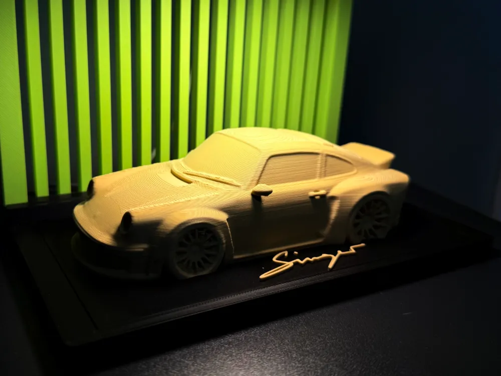 Singer Porsche 911 DLS Turbo Street Car Display! - Free 3D Print Model ...