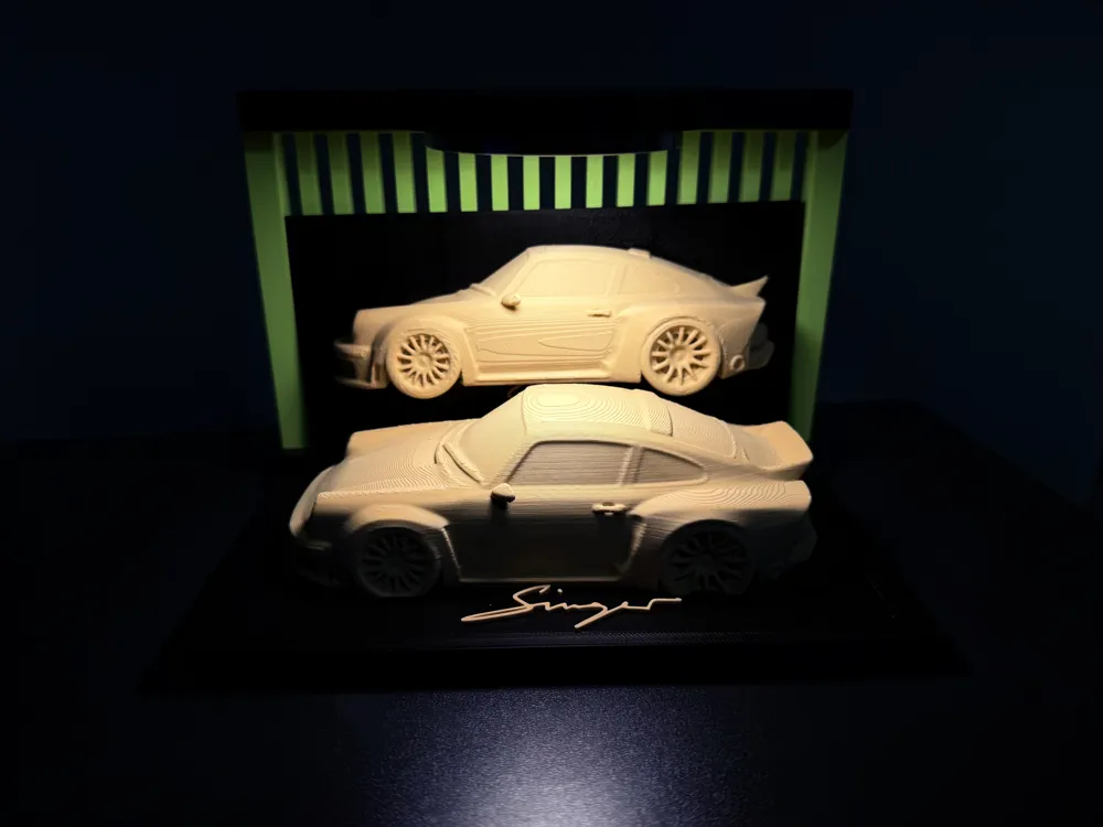 Singer Porsche 911 DLS Turbo Street Car Display! - Free 3D Print Model ...