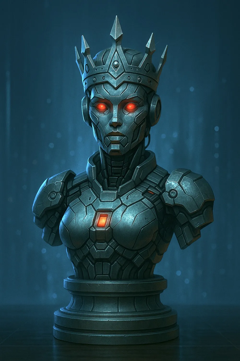 Metal Legion "Queen" - chess piece - Free 3D Print Model - MakerWorld