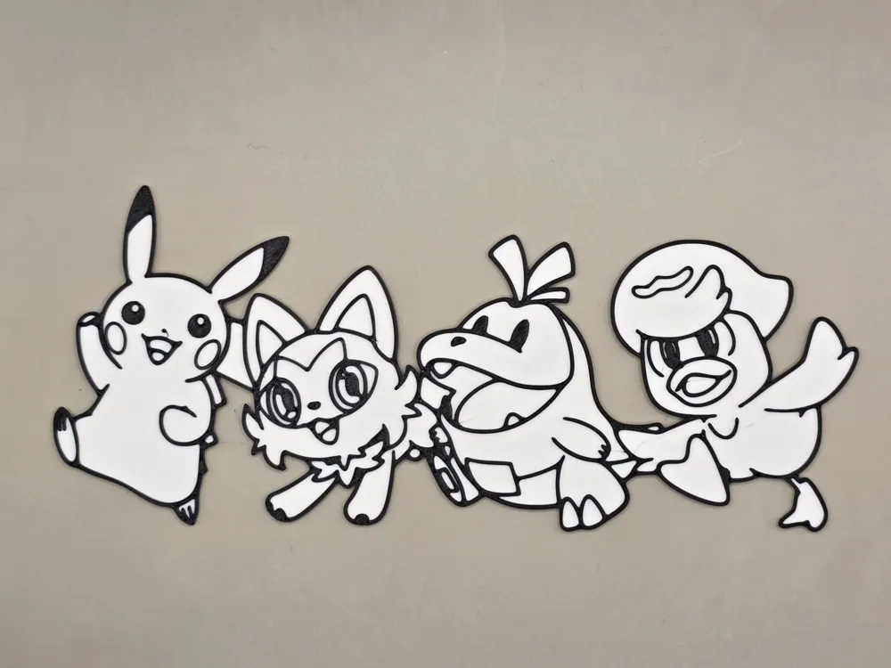 Manualidad para Colorear del Escuadrón Inicial de Pokemon - Modelo de ...