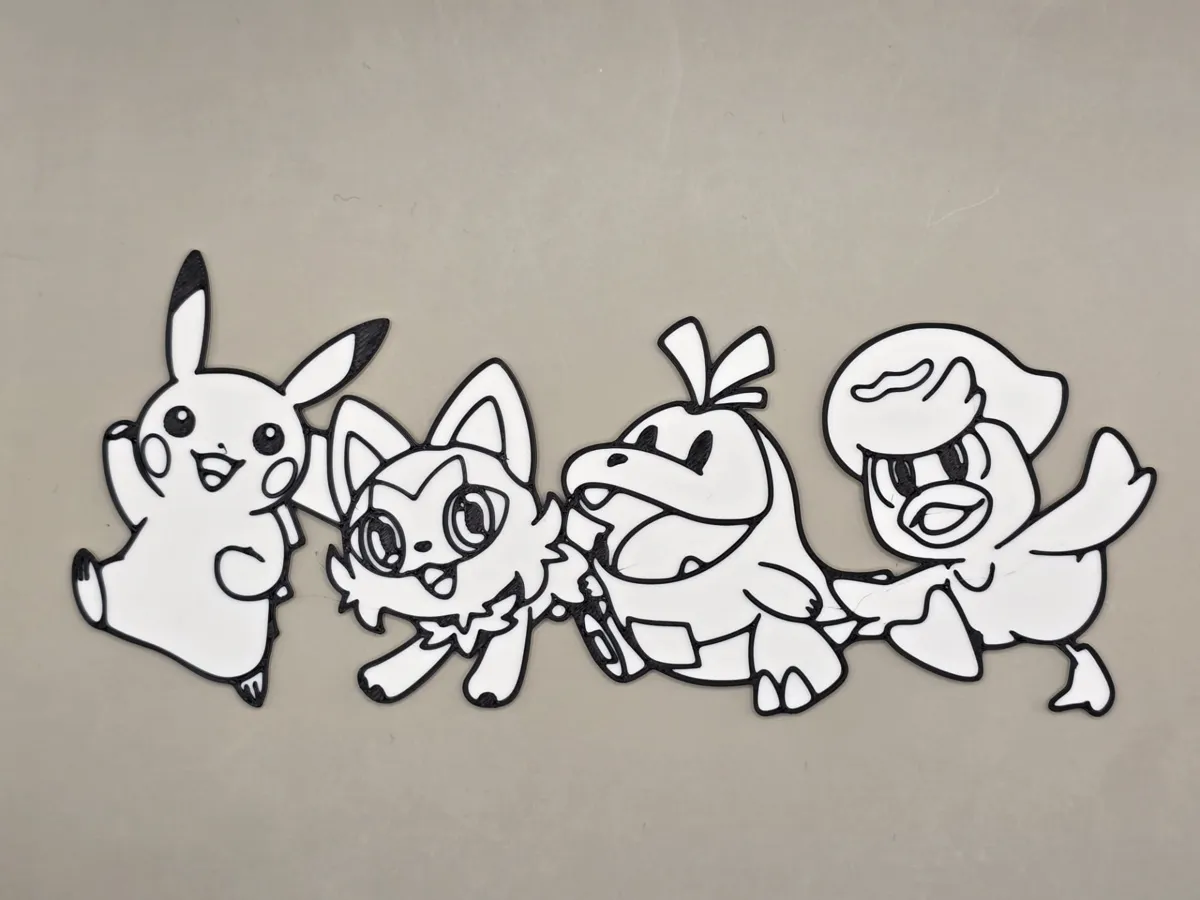 Manualidad para Colorear del Escuadrón Inicial de Pokemon - Modelo de ...