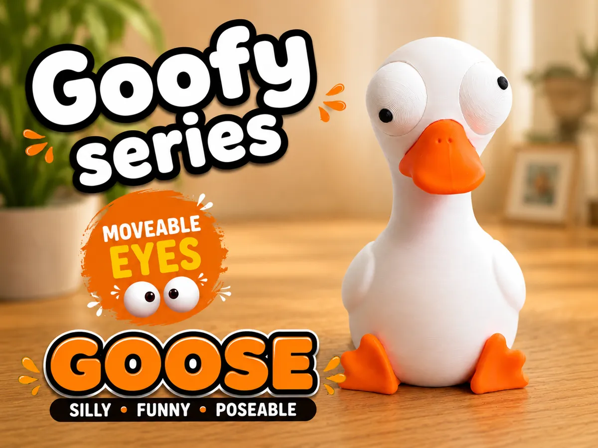 Goofy series – GOOSE Movable Eyes NOAMS - Free 3D Print Model - MakerWorld