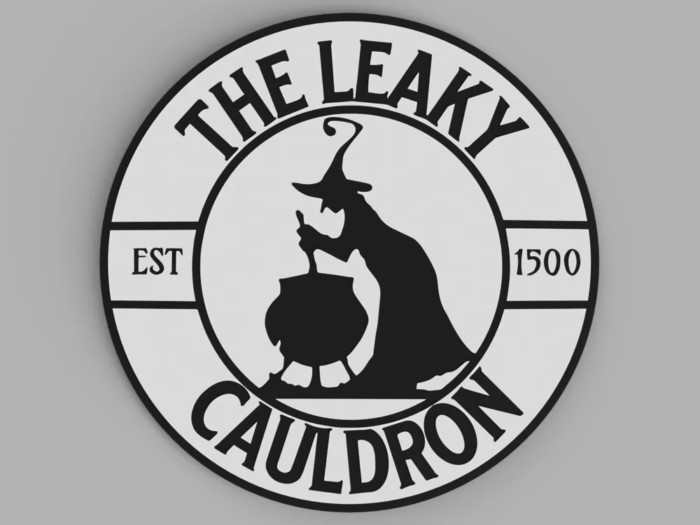 Harry Potter The Leaky Cauldron coaster by jakubhroch - MakerWorld