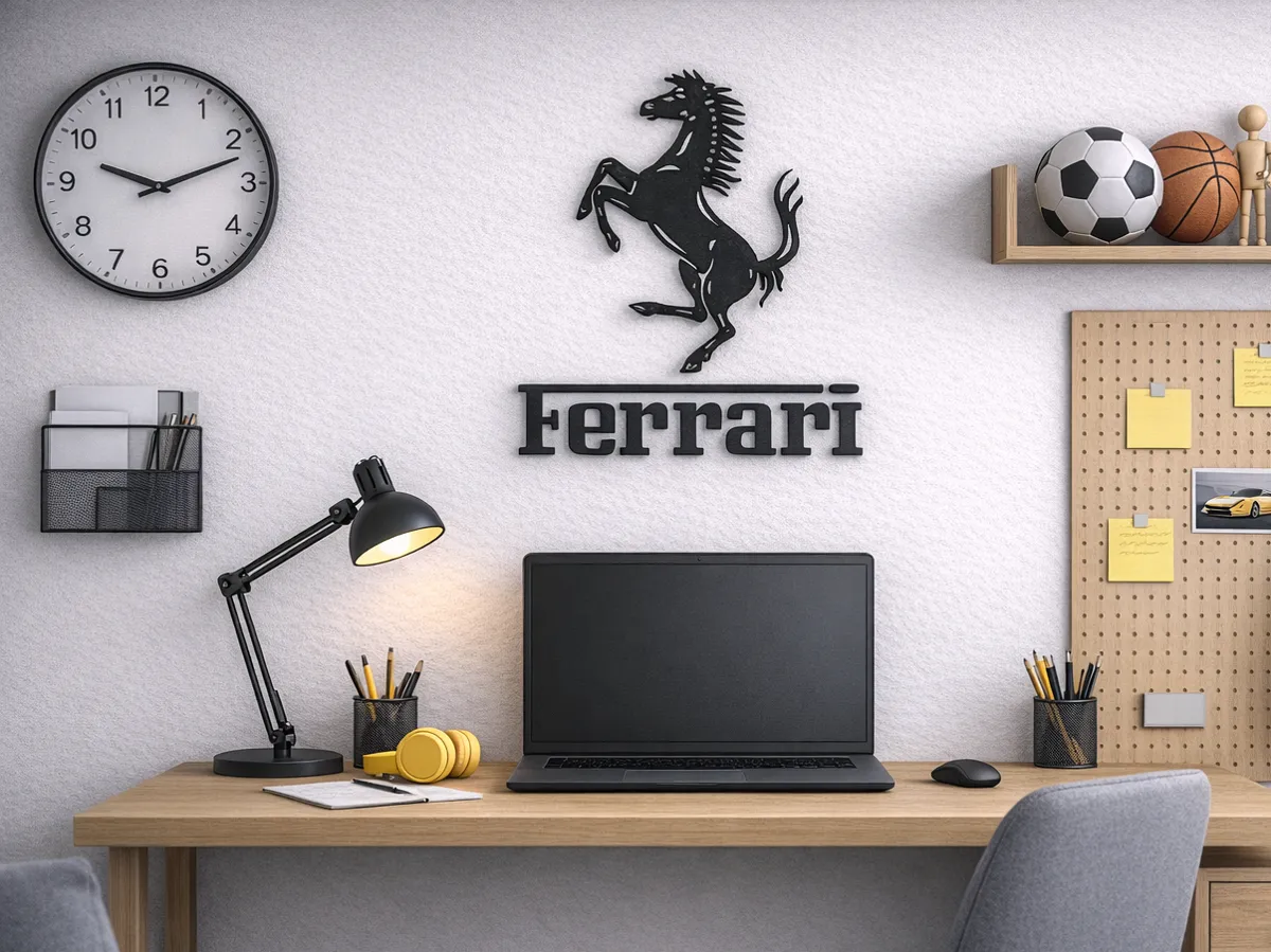 Ferrari Wall Art - Free 3D Print Model - MakerWorld