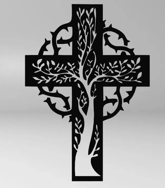 CROSS SYMBOL , EASTER, 2D CROSS, WALL CROSS by 3DPrintHD MakerWorld ...