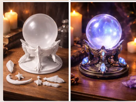 Cool Magic Orb With Stand - Free 3D Print Model - MakerWorld
