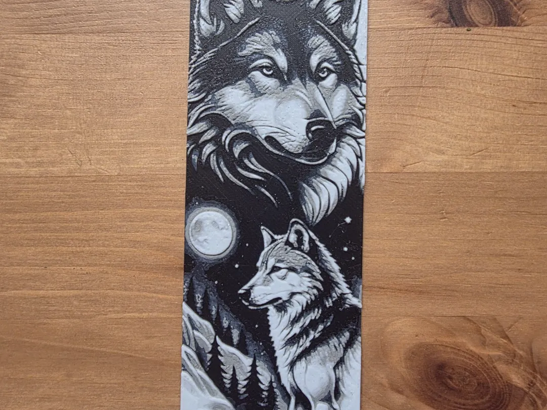 Wolf Bookmark - Free 3D Print Model - MakerWorld