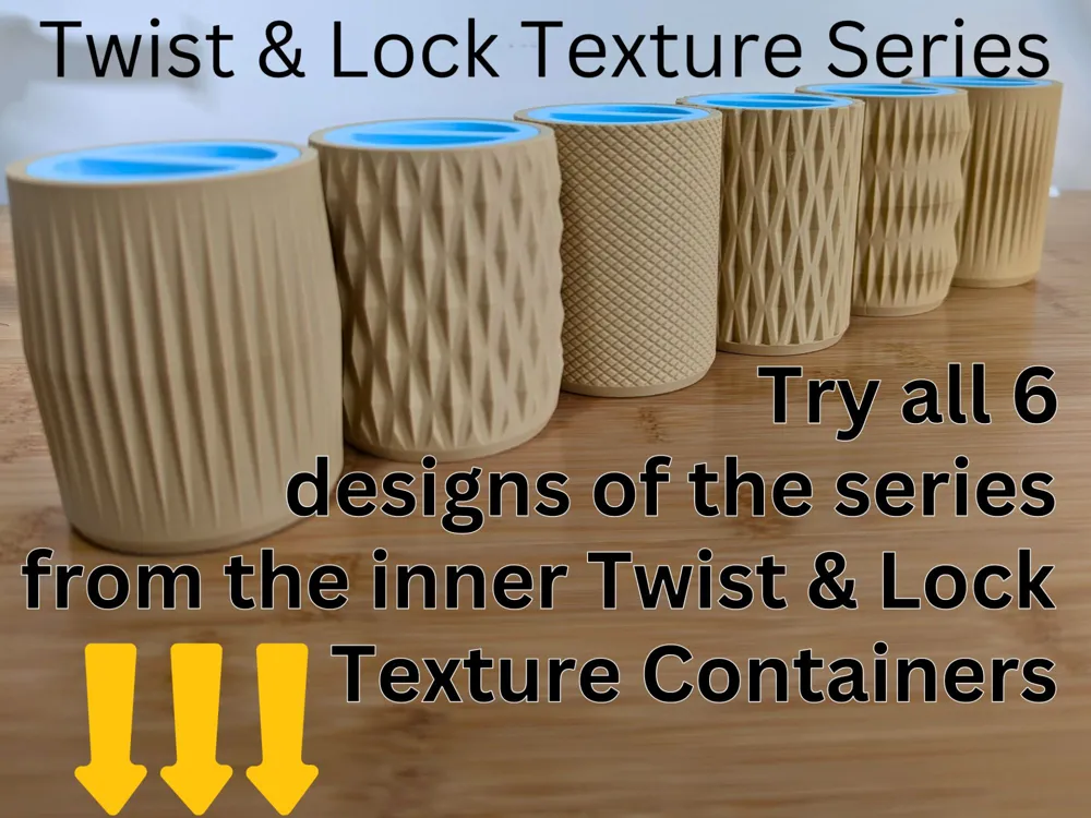 Pleated Column #6 | Twist & Lock Texture Series by OP Design - MakerWorld