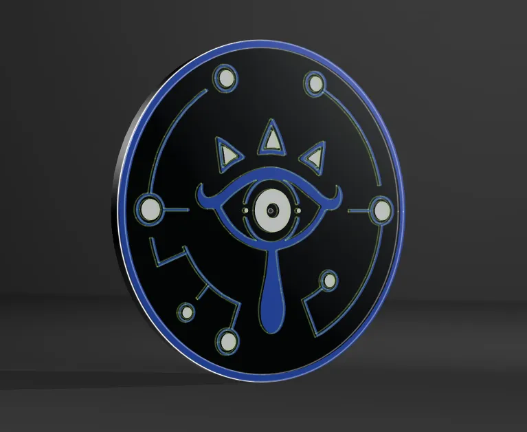 Zelda Sheikah Eye Coaster by mipmay3D - MakerWorld