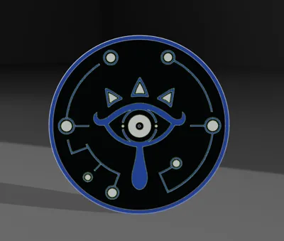 Zelda Sheikah Eye Coaster by mipmay3D - MakerWorld