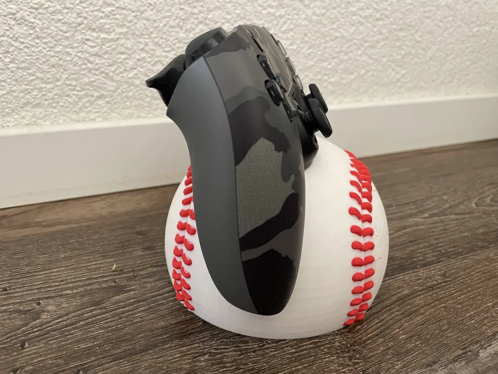 PS5 Controller Holder - Baseball - Free 3D Print Model - MakerWorld