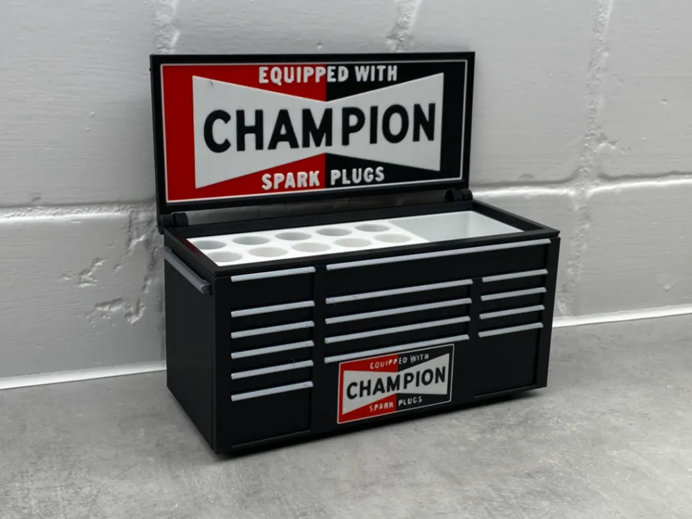Champion Spark Desk Workbench Toolbox Pen Holder by Mrtk1970 - MakerWorld
