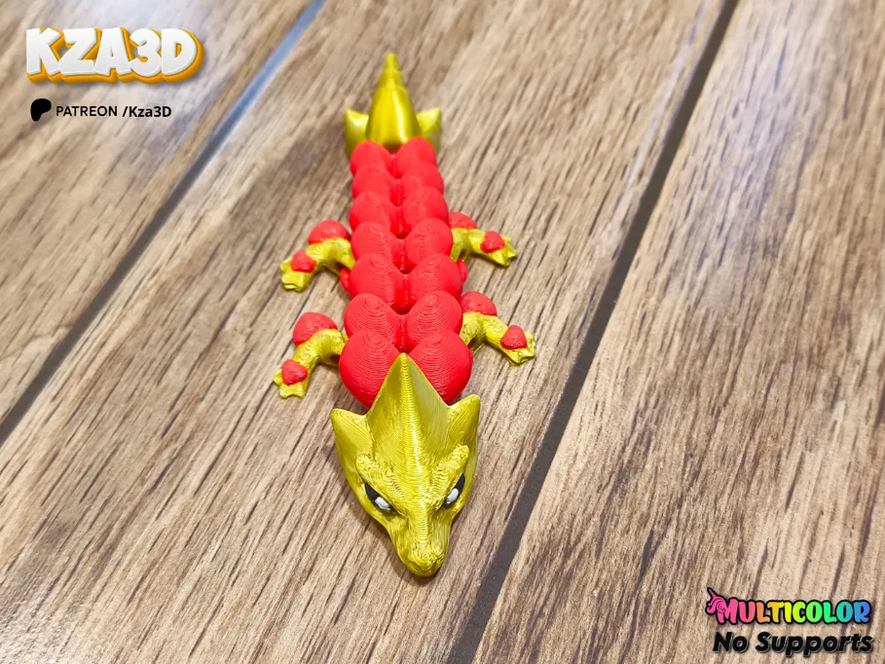 Flexi Love Arrow Dragon by Kza3D MakerWorld: Download Free 3D Models