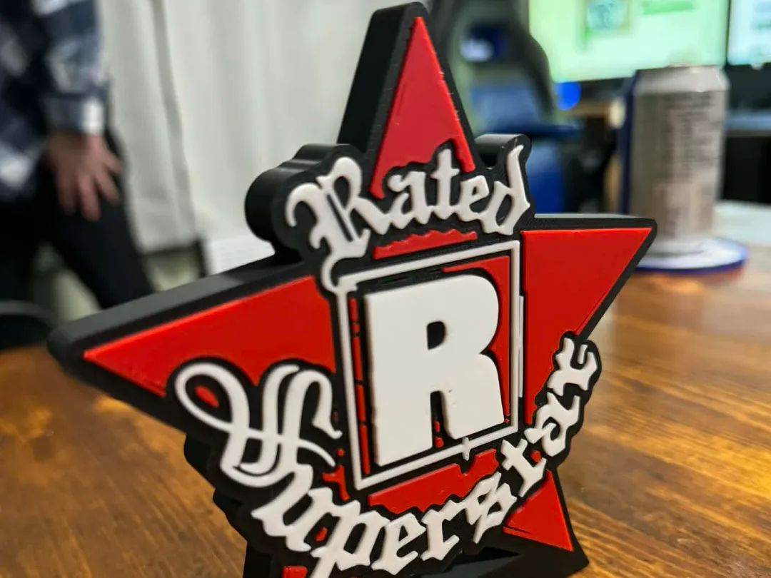 Edge Rated R Superstar Display Stand - Free 3D Print Model - MakerWorld