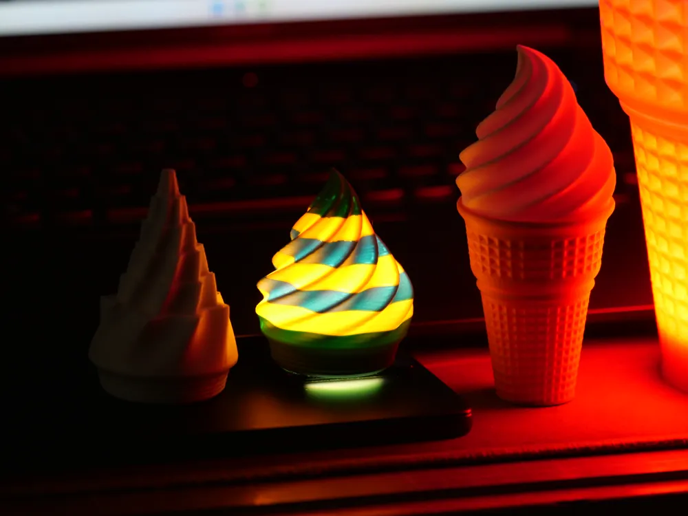 Ice cream cone and light box LED--001 by 达文西FPV - MakerWorld