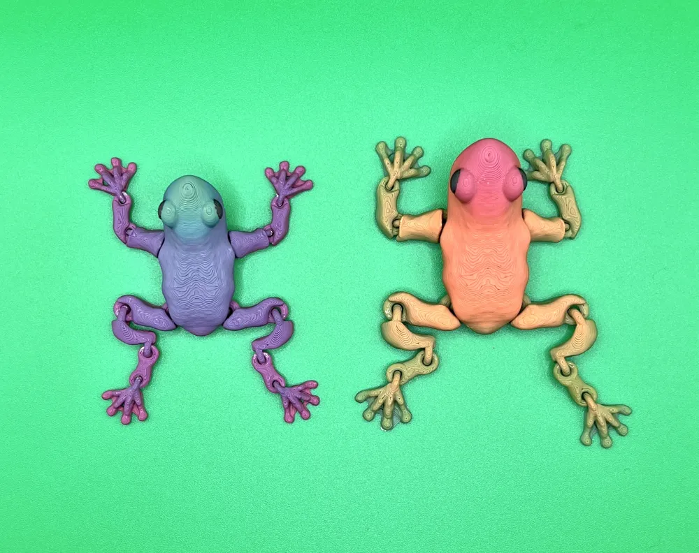 Frog Articulated Flexi 2 x 4mm Magnets NO SUPPORTS by OH Designs ...