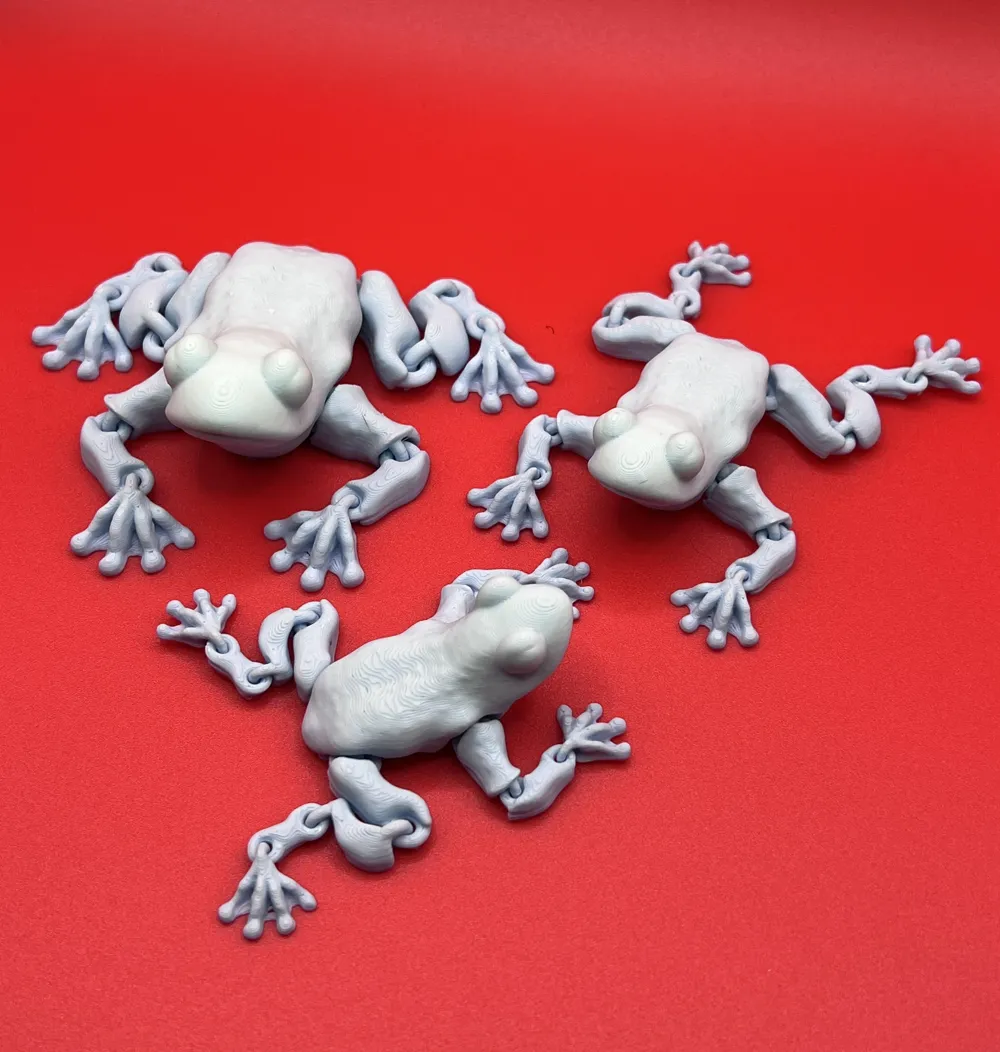 Frog Articulated Flexi 2 x 4mm Magnets NO SUPPORTS by OH Designs ...