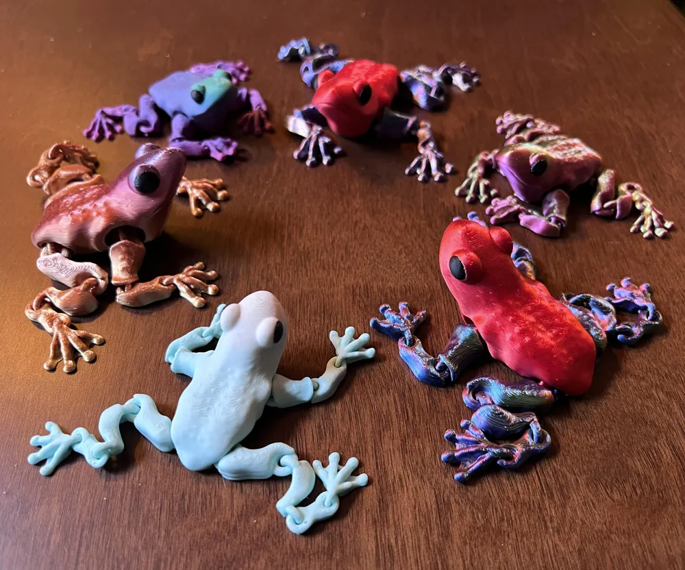 Frog Articulated Flexi 2 x 4mm Magnets NO SUPPORTS by OH Designs ...