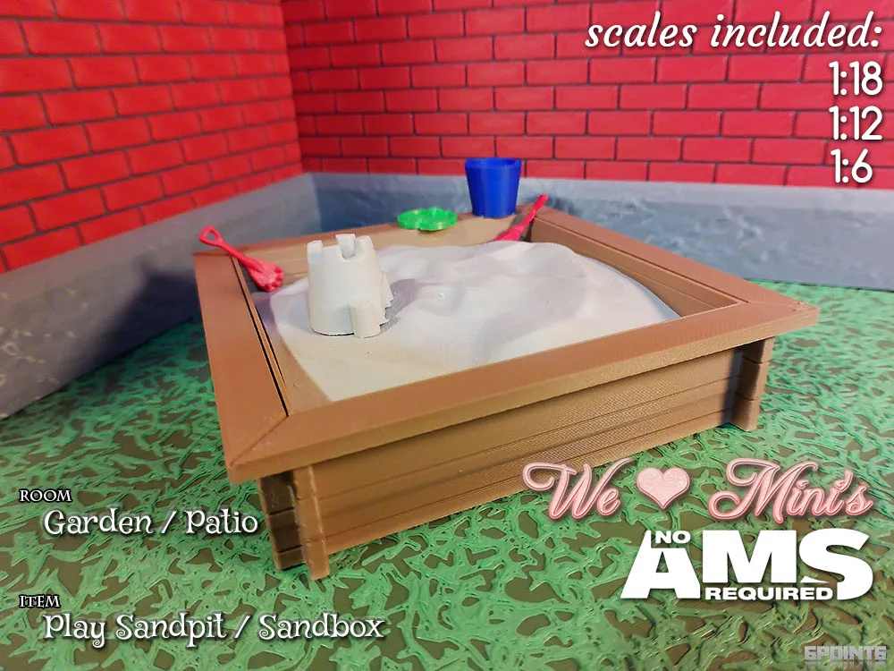 Dollhouse - Play Sandpit Sandbox - Free 3D Print Model - MakerWorld