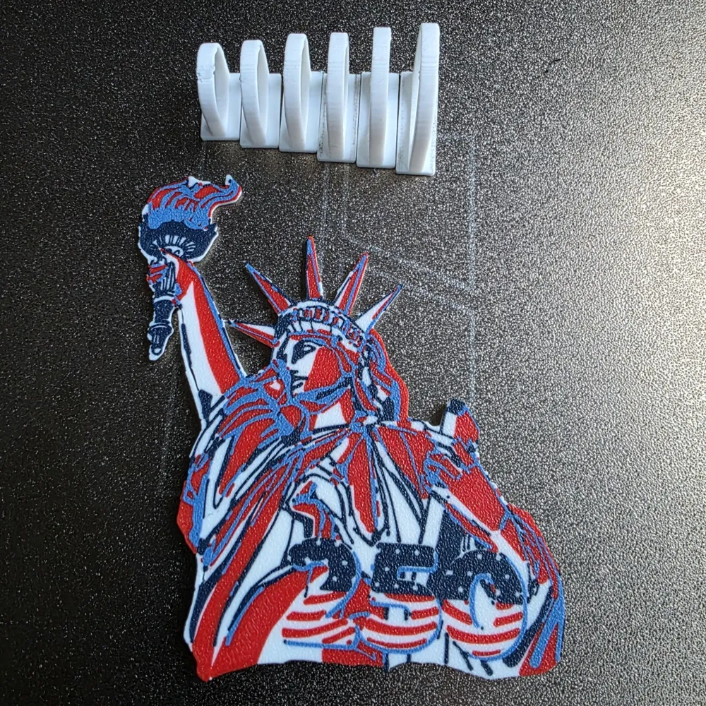 Lady Liberty 250 Hype Ring - Free 3D Print Model - MakerWorld