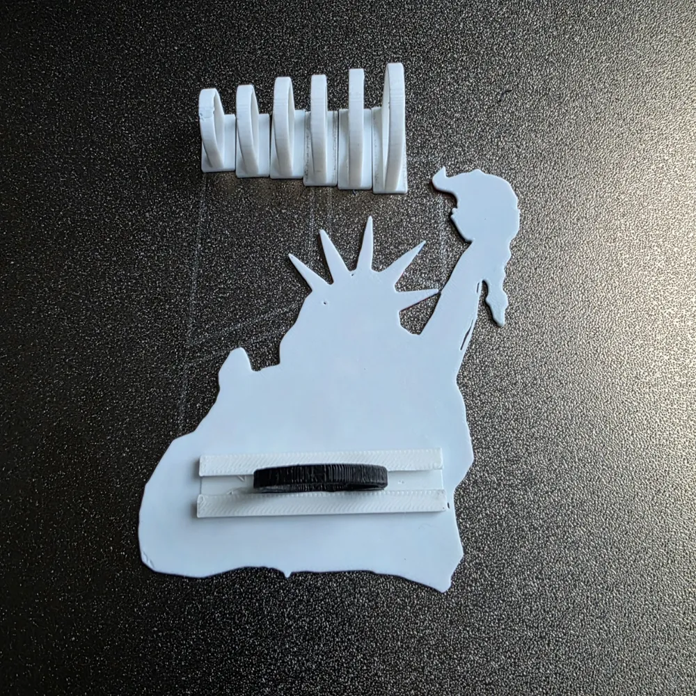 Lady Liberty 250 Hype Ring - Free 3D Print Model - MakerWorld