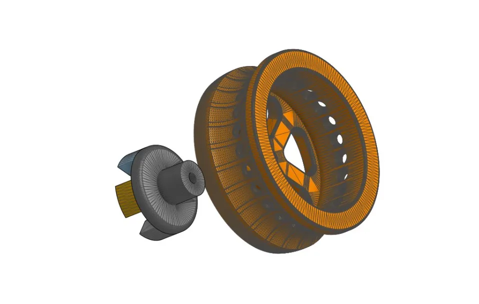 Nerf gun flywheel by Green Grandpa MakerWorld: Download Free 3D Models