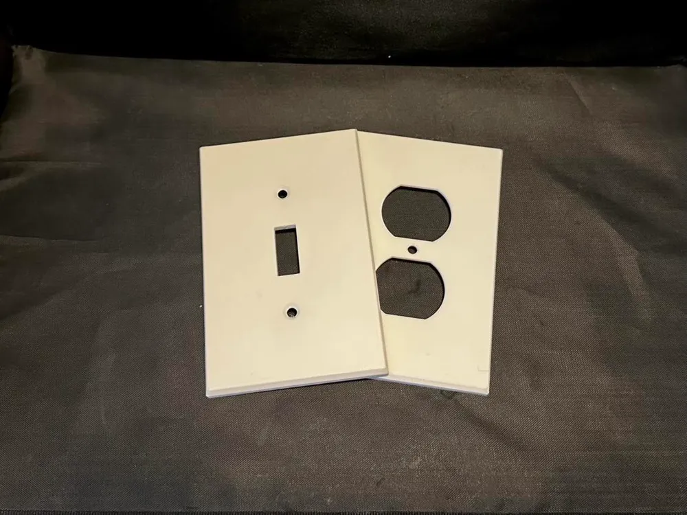 Switch and Outlet Plates - Single and Double - Free 3D Print Model ...
