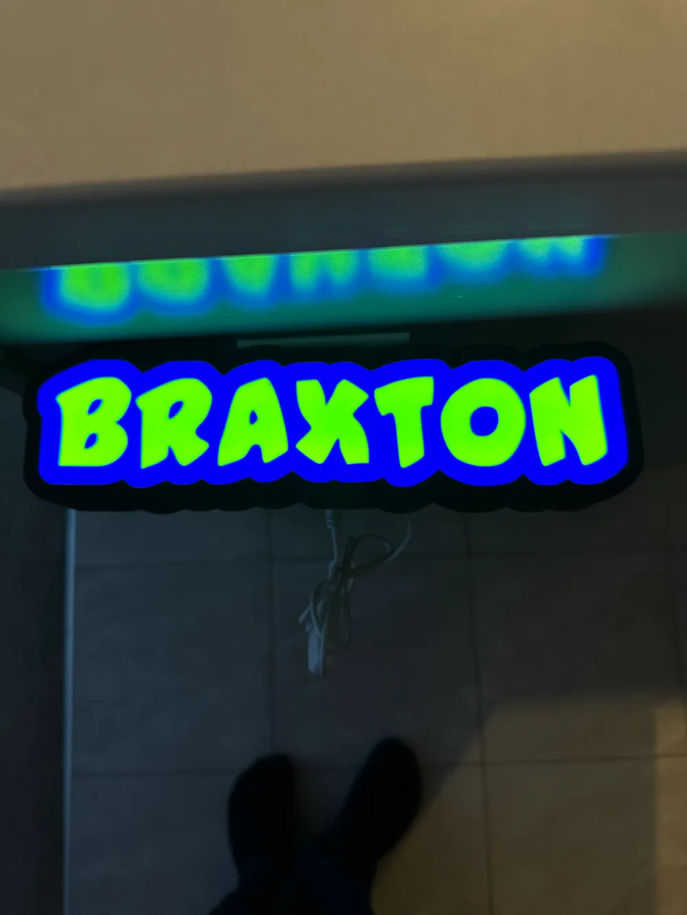 Braxton Name Light Box by DylansLightBoxes - MakerWorld
