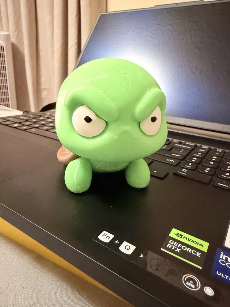 Grumpy Little Turtle - Free 3D Print Model - MakerWorld