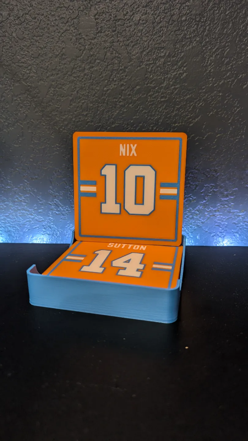 Denver Broncos Throwback Coaster Set by Kevin - MakerWorld