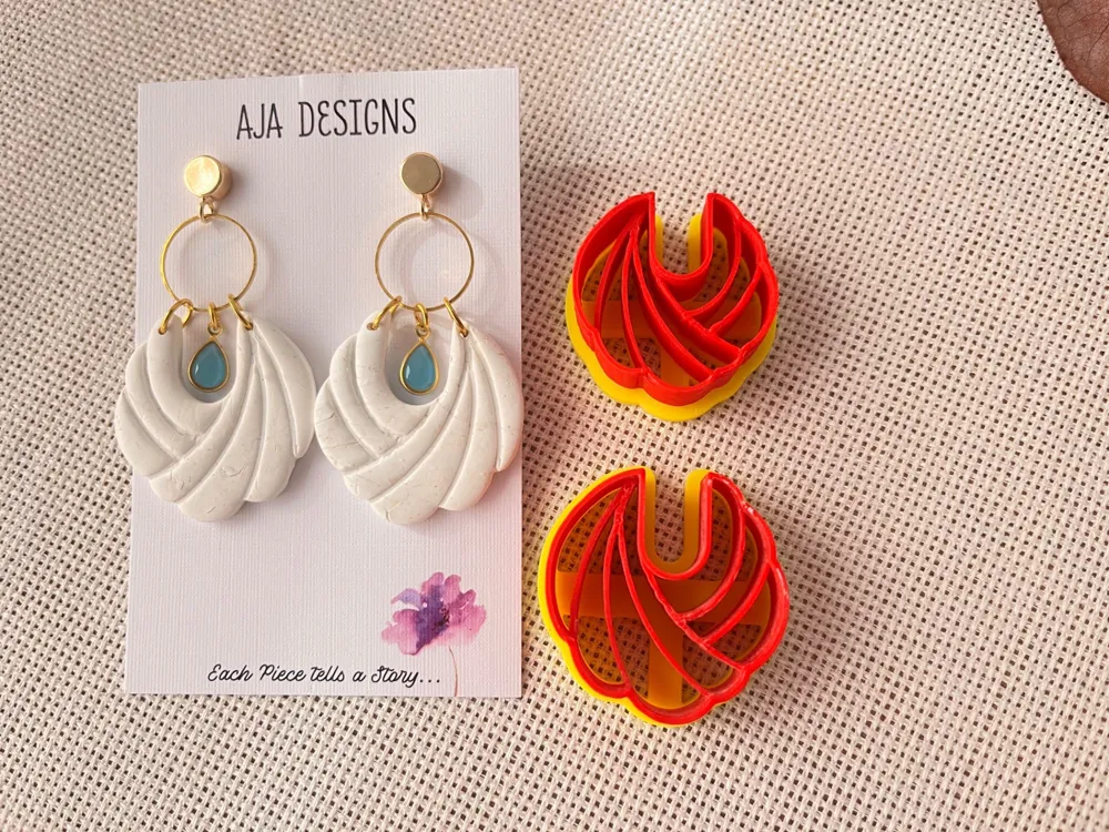 Polymer Clay Earring Mold 77 - Free 3D Print Model - MakerWorld