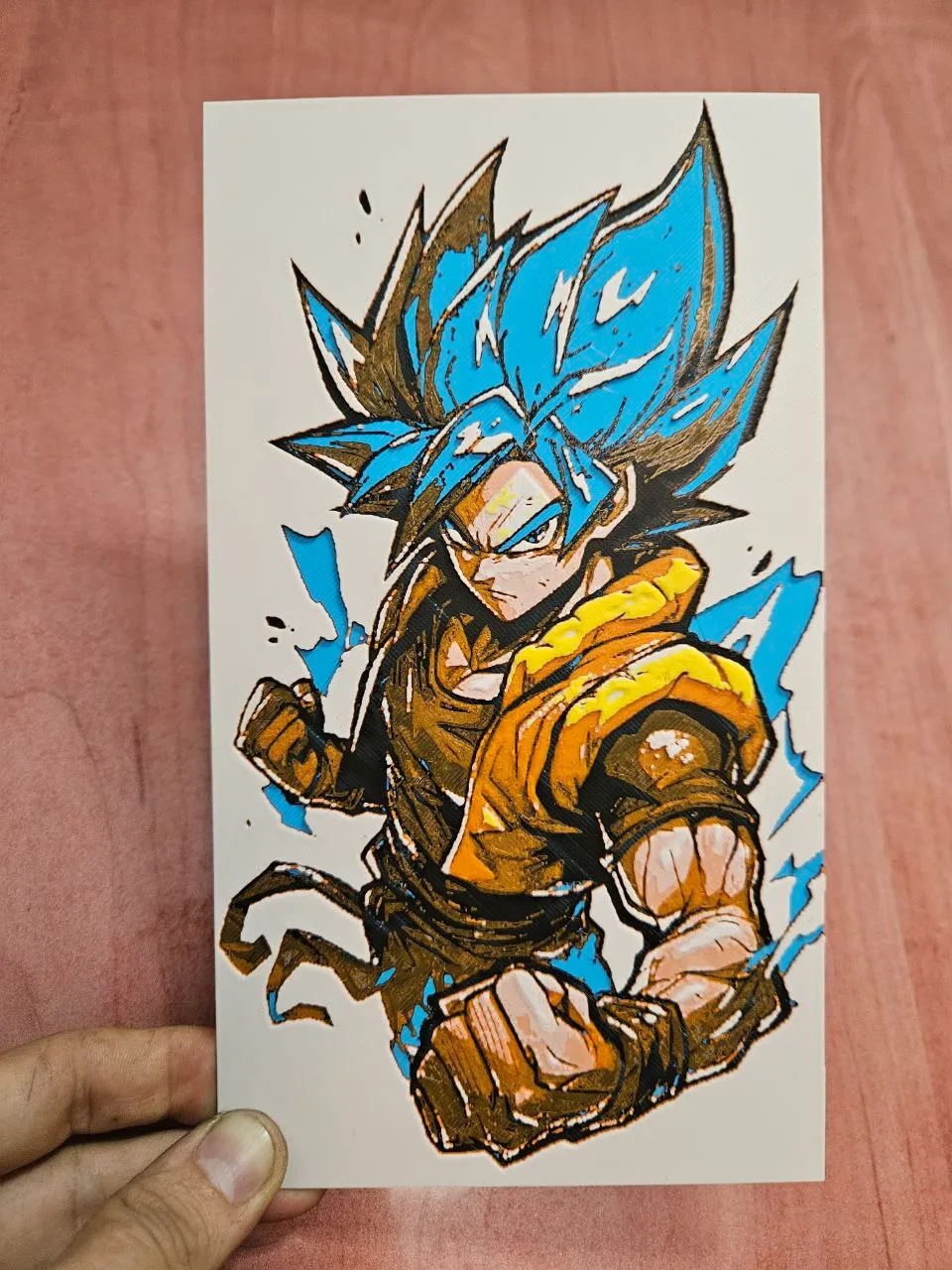 Hueforge color match gogeta dragon ball by Kheev_Fpv - MakerWorld