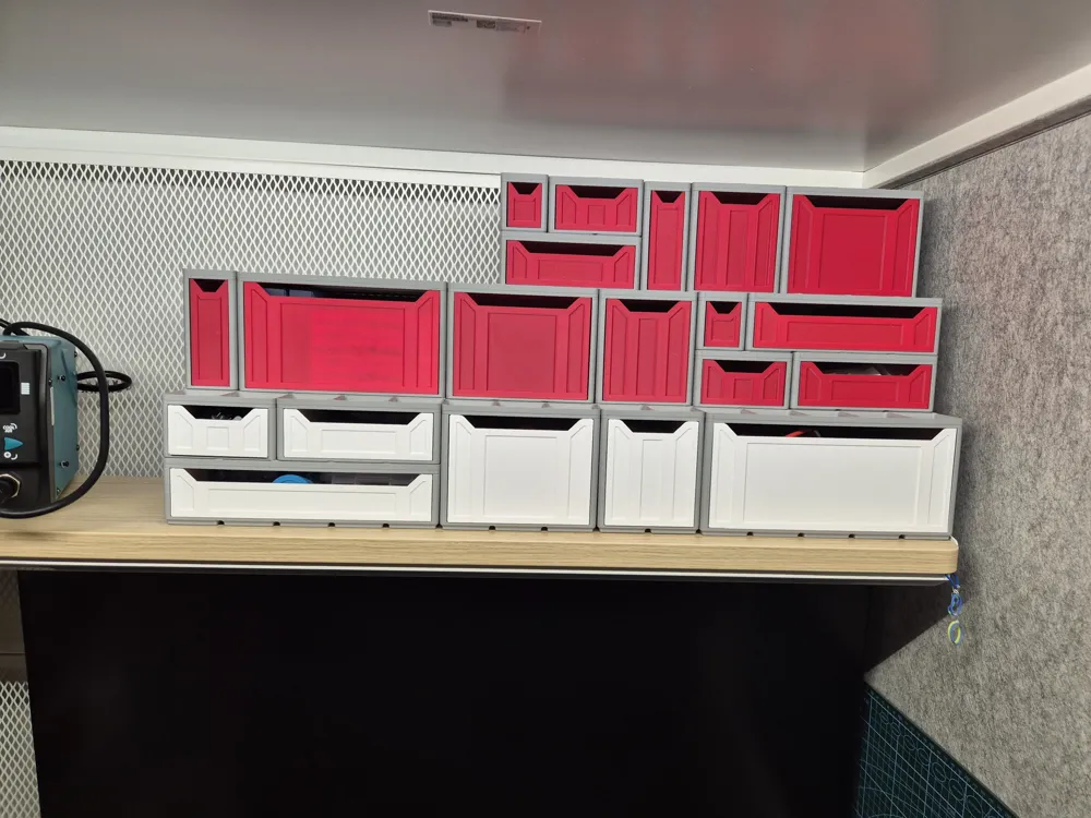 Stackable drawer system, gridfinity style. - Free 3D Print Model ...