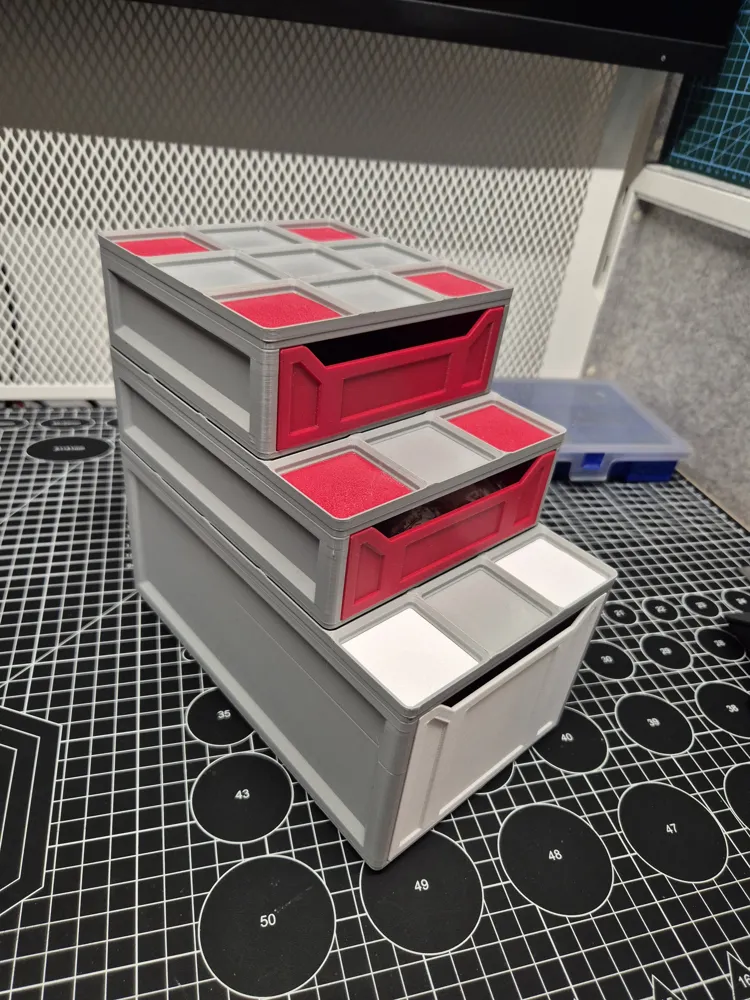 Stackable drawer system, gridfinity style. - Free 3D Print Model ...