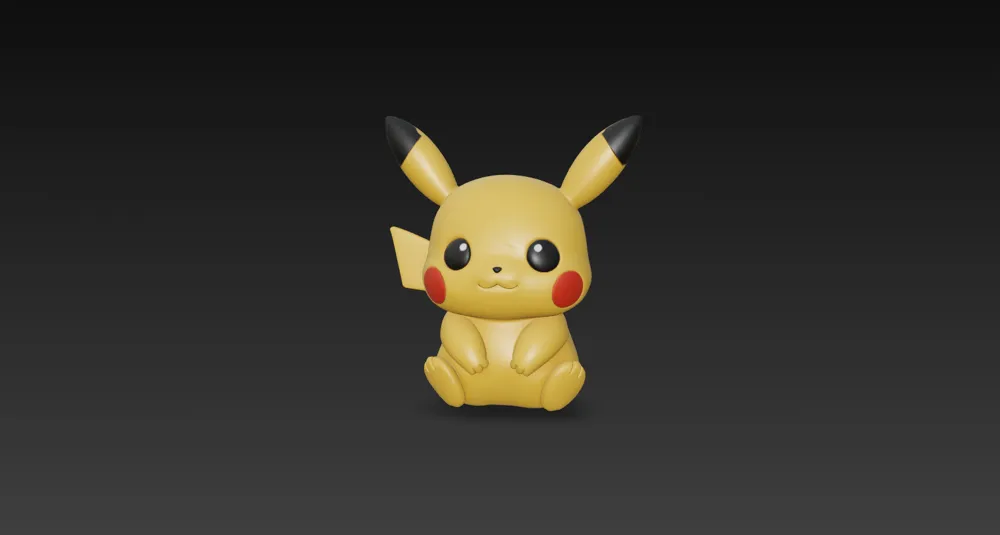 Pikachu Figura Chibi - Modelo de impresión 3D gratuito - MakerWorld