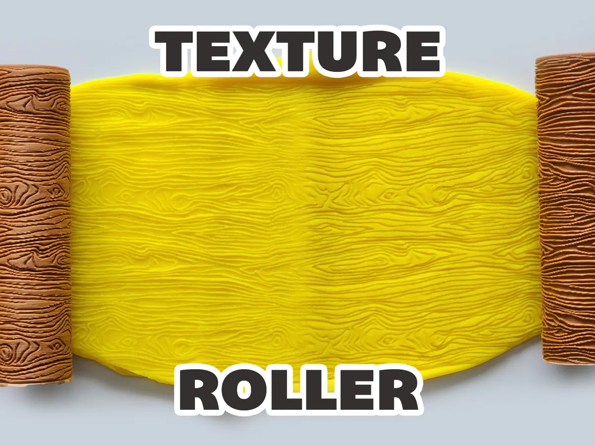 Texture Roller V199 | Wood Grain - Free 3D Print Model - MakerWorld
