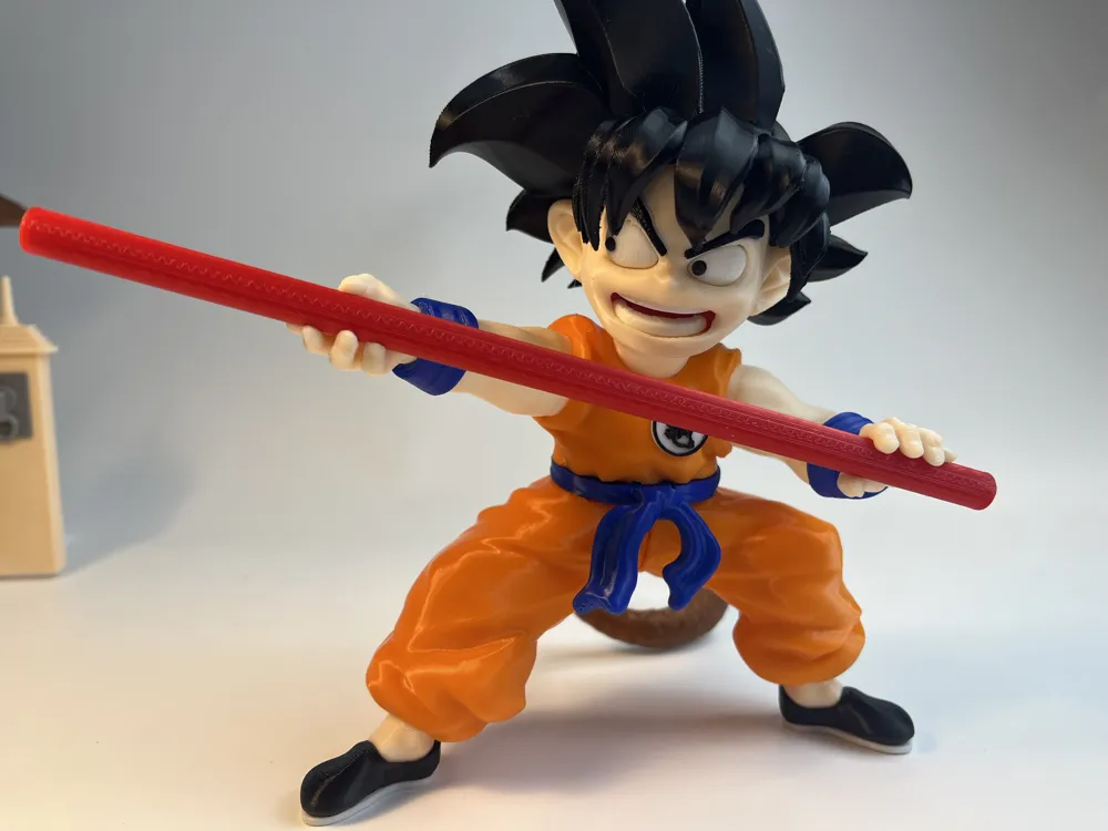 Dragon Ball-Stick Little Goku - Free 3D Print Model - MakerWorld