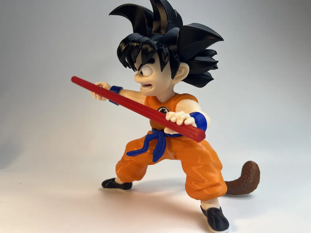 Dragon Ball-Stick Little Goku - Free 3D Print Model - MakerWorld