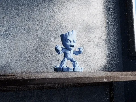 Groot Chibi en colère – Figurine Marvel Féroce - Modèle d'Impression 3D ...