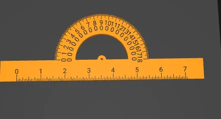 Protractor model generator - Free 3D Print Model - MakerWorld