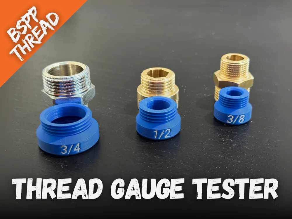 Thread Gauge Tester: A Handy Tool for Pipe Threads by 3D KIMBA ...