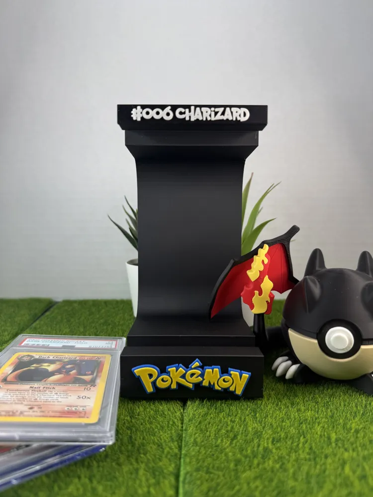 PSA/CGC Graded Card Stand + Pokeball Display - Free 3D Print Model ...