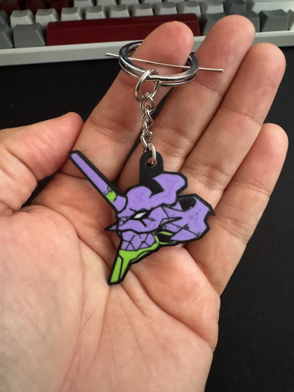 Neon Genesis Evangelion - EVA 01 Keychain by Hector MakerWorld ...