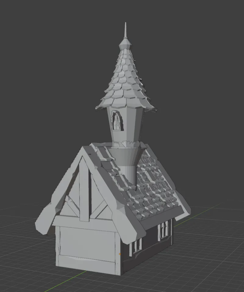 medieval house with tower - Free 3D Print Model - MakerWorld