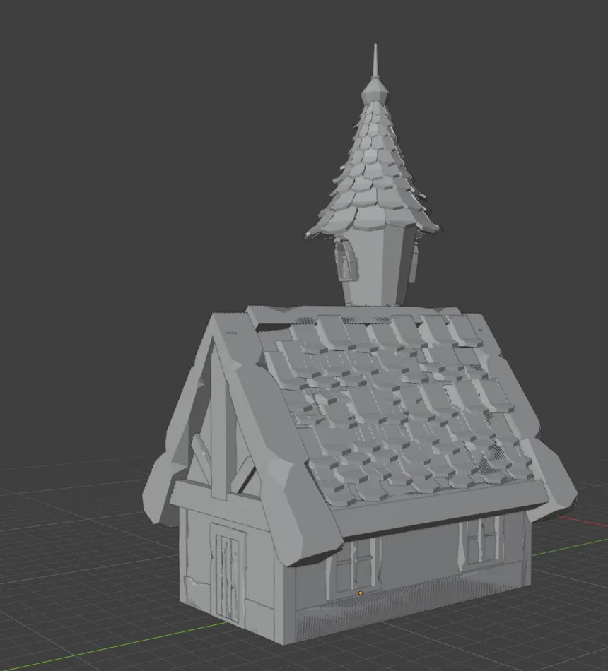 medieval house with tower - Free 3D Print Model - MakerWorld