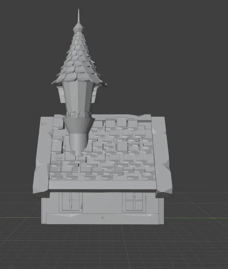 medieval house with tower - Free 3D Print Model - MakerWorld